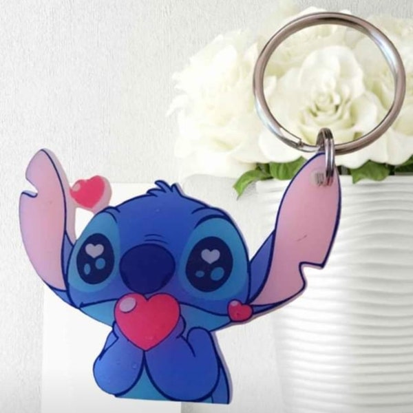 Stitch Keychain - Etsy