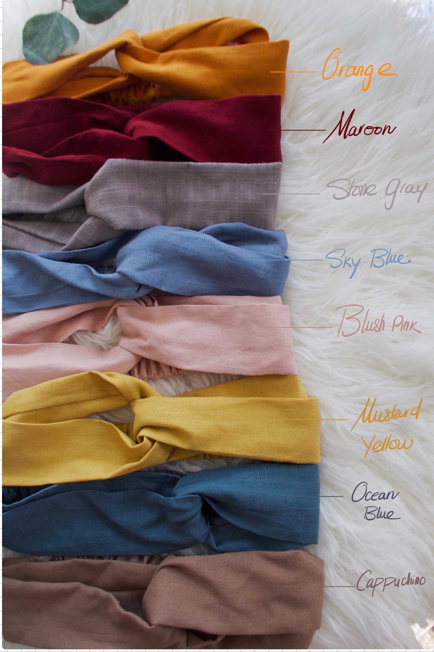 Knot Headband Women Headband Linen Headband | Etsy