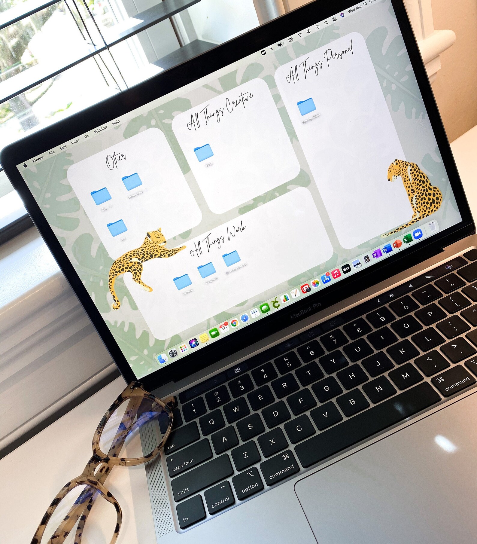 Jungle Desktop Wallpaper Organizer | Etsy