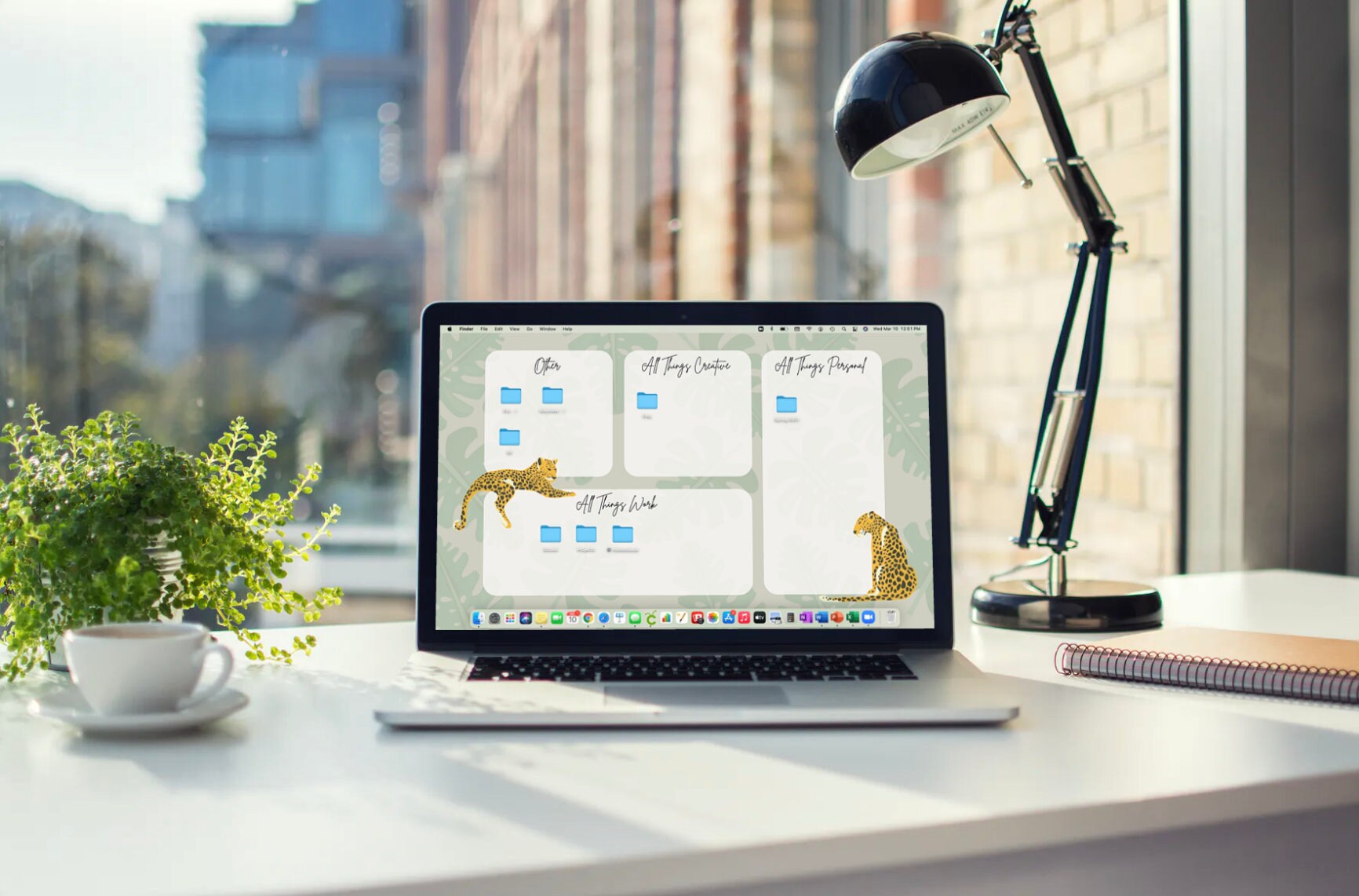 Jungle Desktop Wallpaper Organizer - Etsy