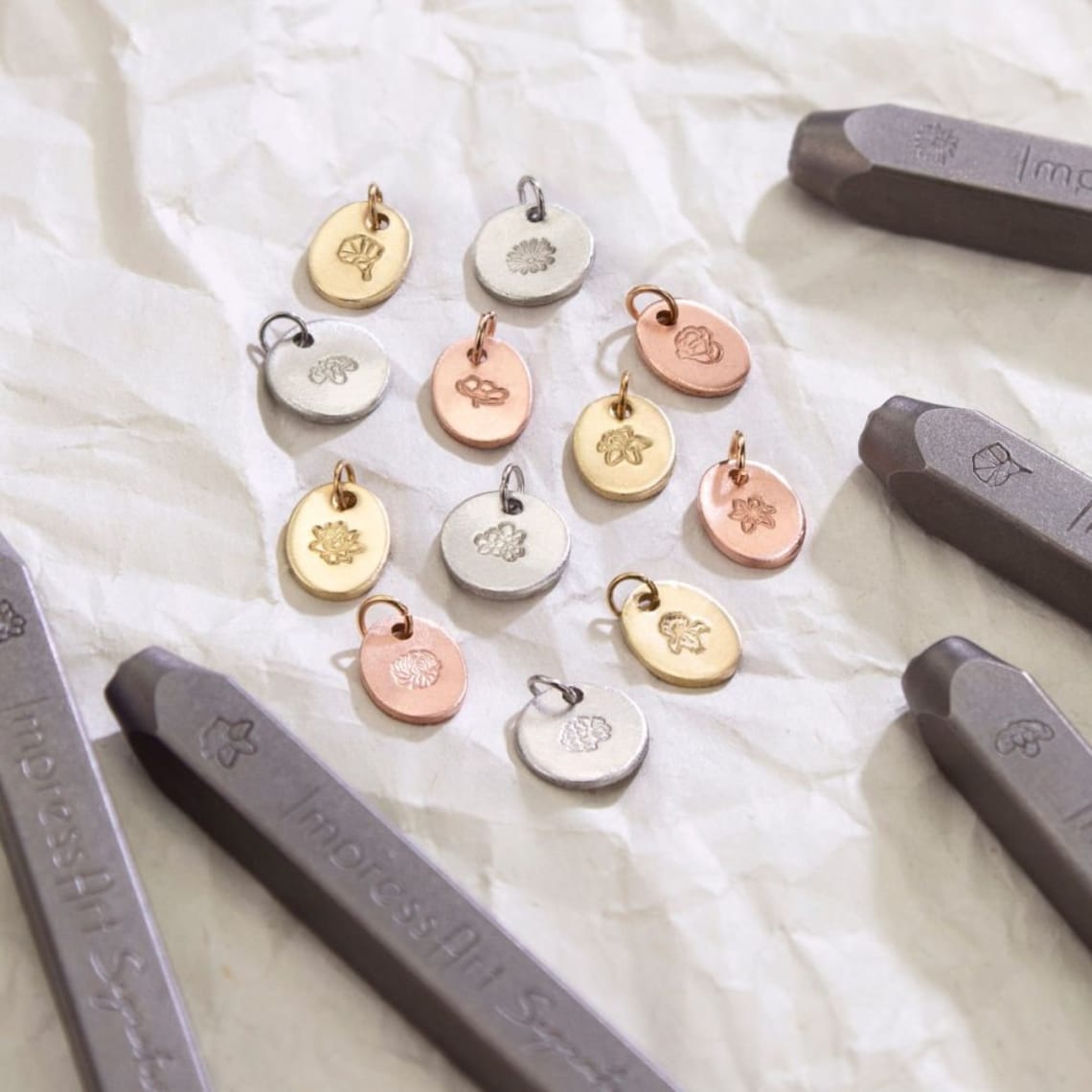 Mini Birth Flowers Signature Stamp Pack, for Hand Stamping, Impressart ...