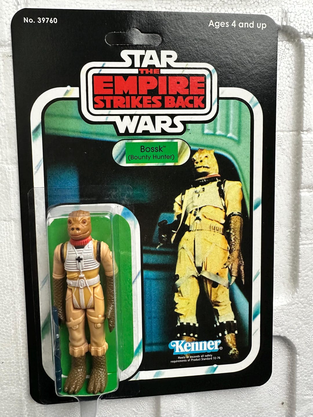 Vintage Kenner Bossk Bounty Hunter on Empire Strikes Back 41 Back Card ...