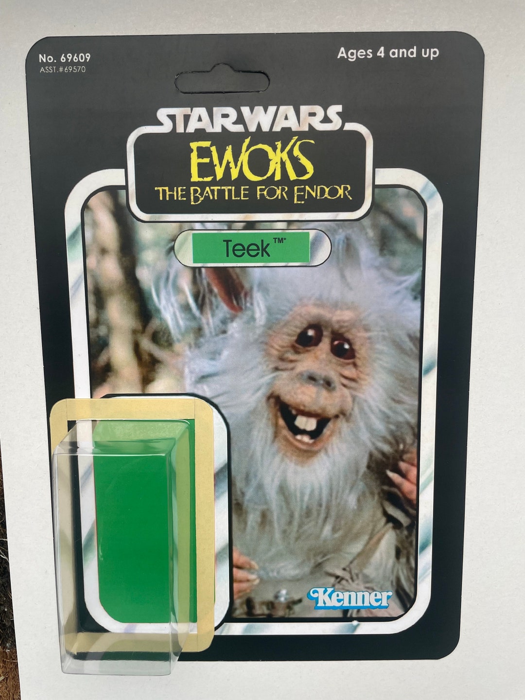 Vintage Style EWOKS Battle for Endor Teek Custom Card Back Kit Movie ...