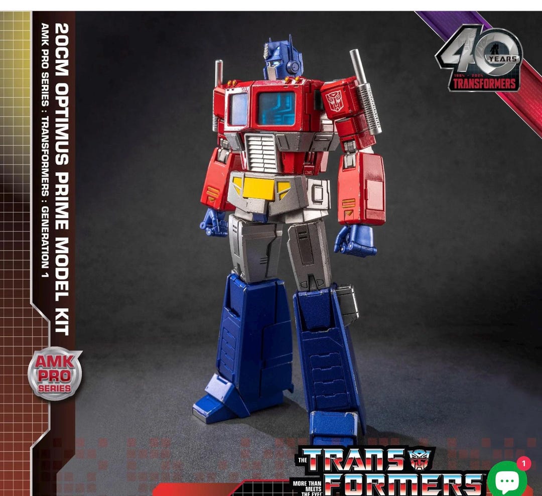 AMK Pro Yolopark 20cm Optimus Prime Die Cast Metal Model Kit With ...