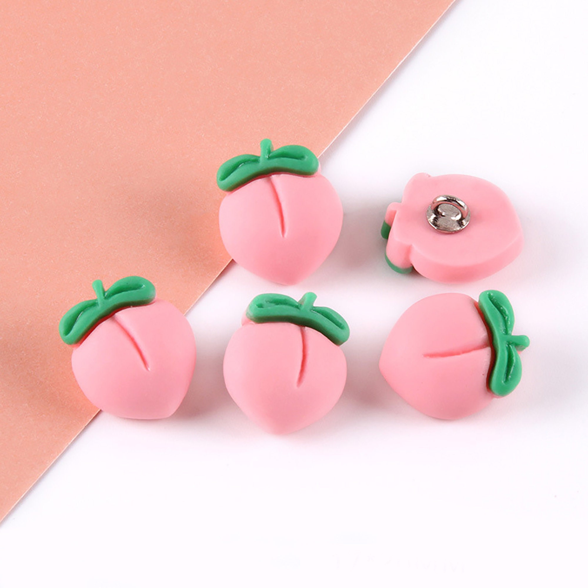 50pcs Peach buttonsFruit buttonsChildren cartoon fruit | Etsy