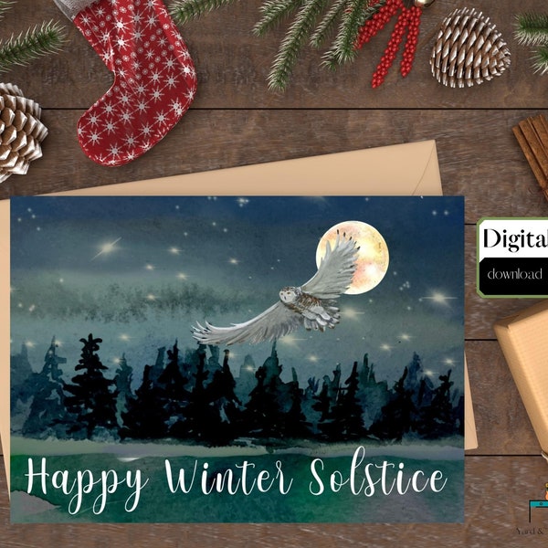 Winter Solstice Card - Etsy