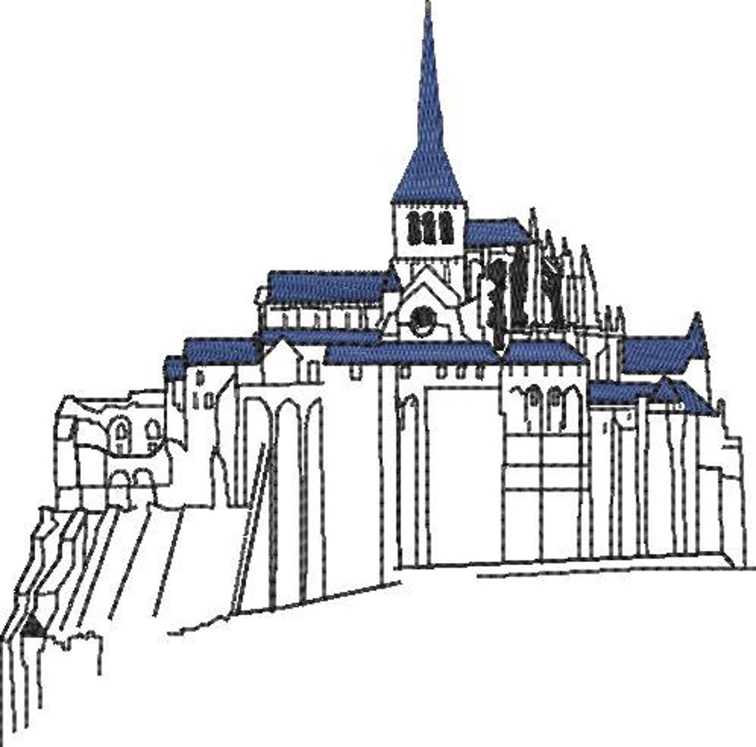 Saint Michael's Basilica Machine Embroidery Design, Embroidery Design ...