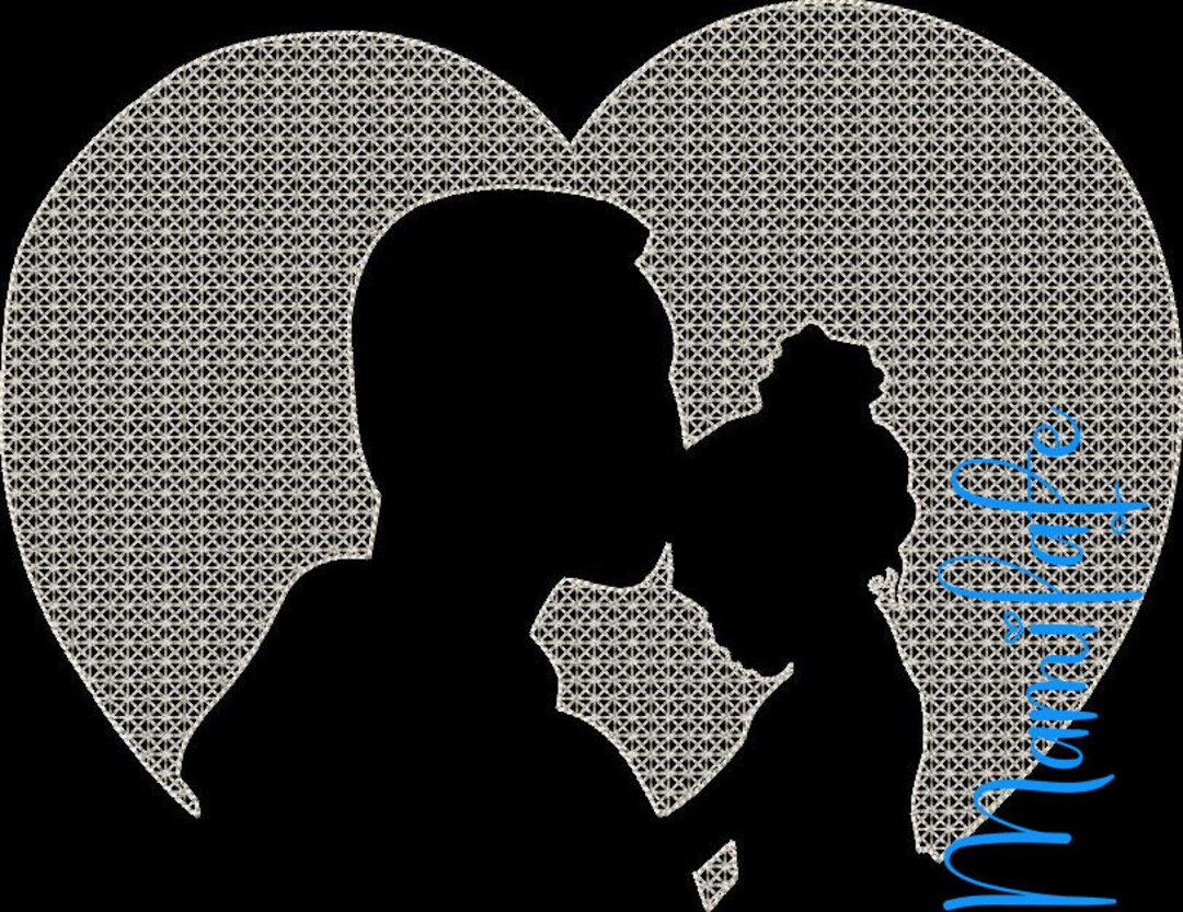 Daddy Daughter Machine Embroidery Design - Etsy