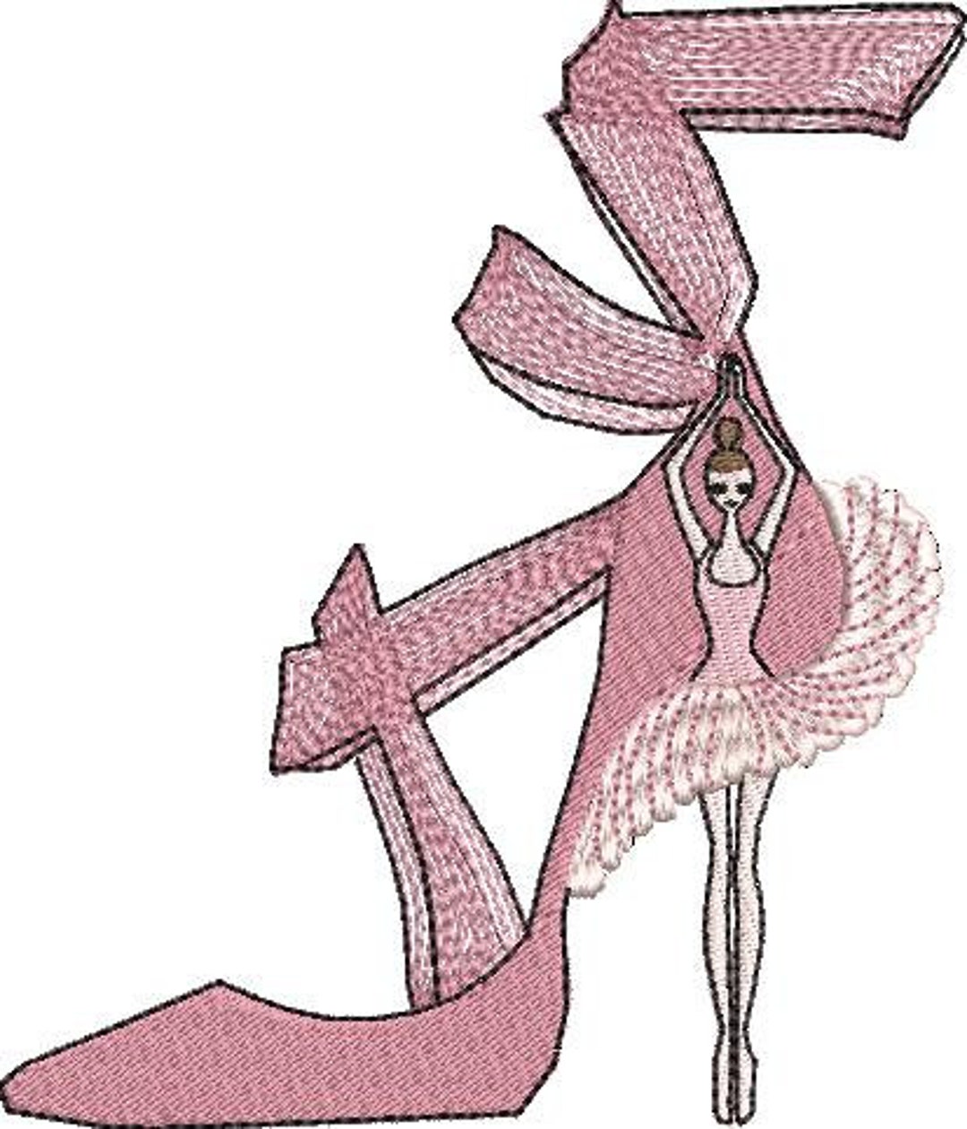 Dancer Shoe Machine Embroidery Design to Download - Etsy