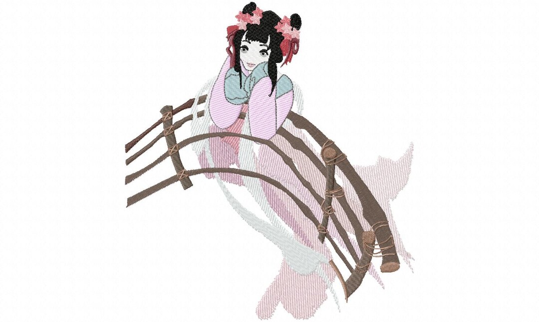 Small Japanese Machine Embroidery Design - Etsy
