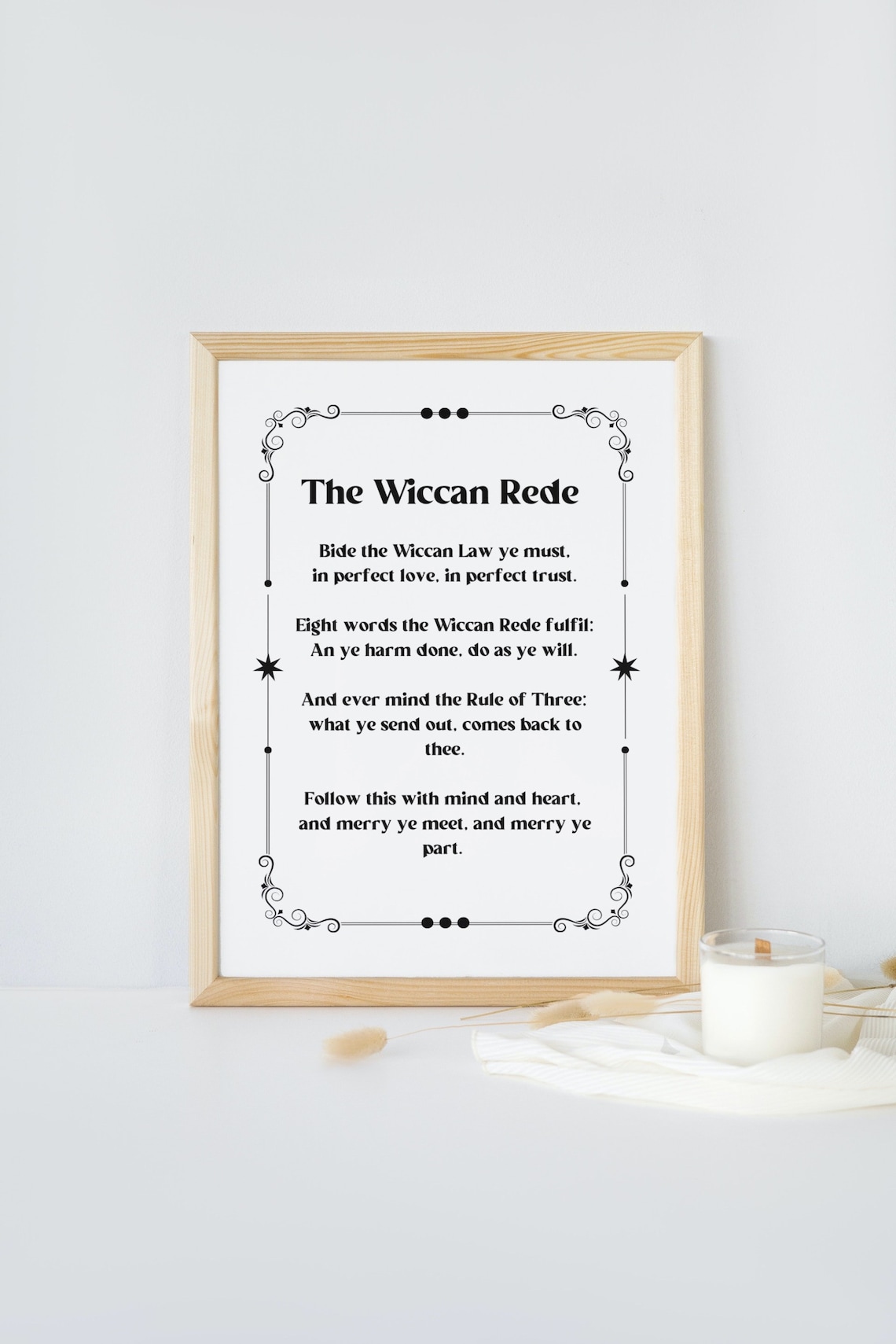 The Wiccan Rede Printable Digital Wall Art Quote Witchcraft, Wicca - Etsy