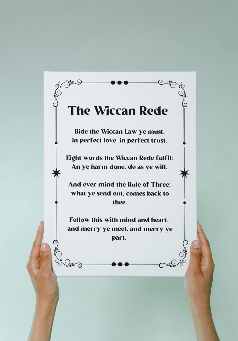 The Wiccan Rede Printable Digital Wall Art Quote Witchcraft, Wicca - Etsy