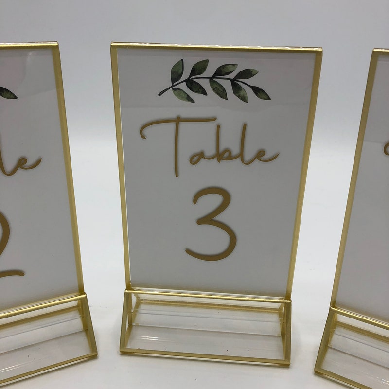 Framed Table Numbers - Etsy