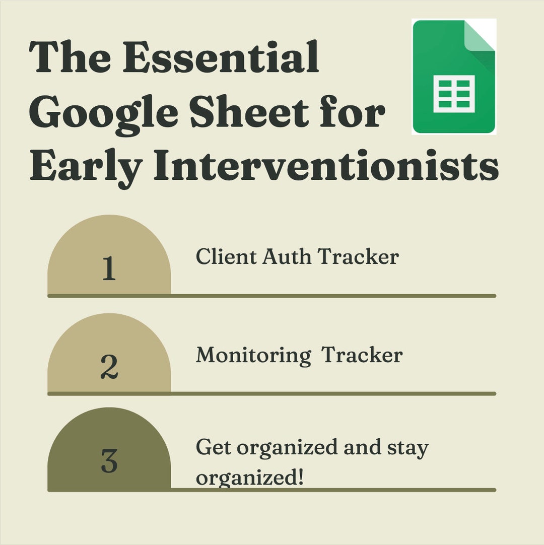 Essential Google Sheets for Every Early Intervention Provider ...