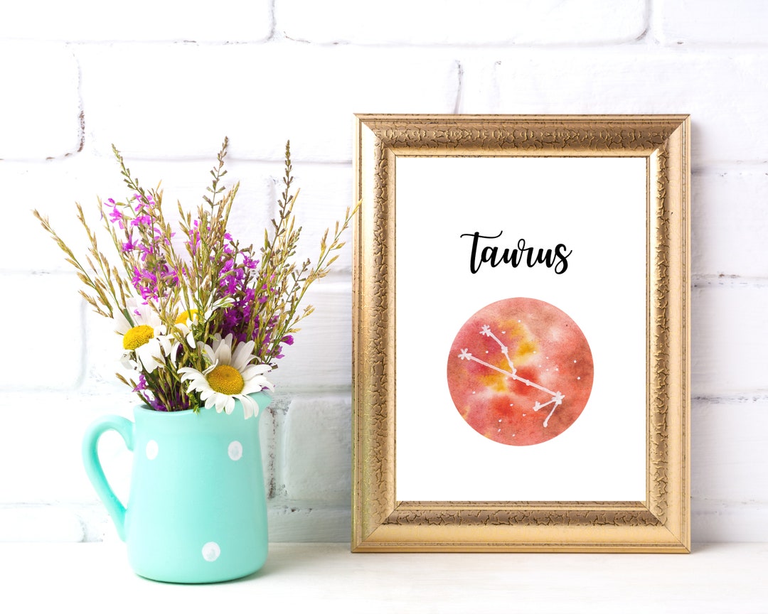 Taurus Poster Astrology Poster Home Wall Decor Home Office - Etsy