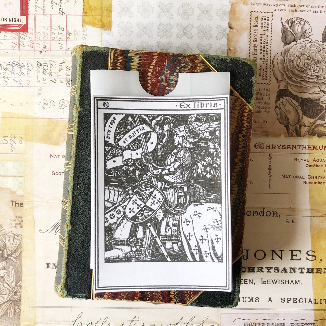 Large Bookplate Labels self Adhesive, Ex-libris, Books, Journals ...