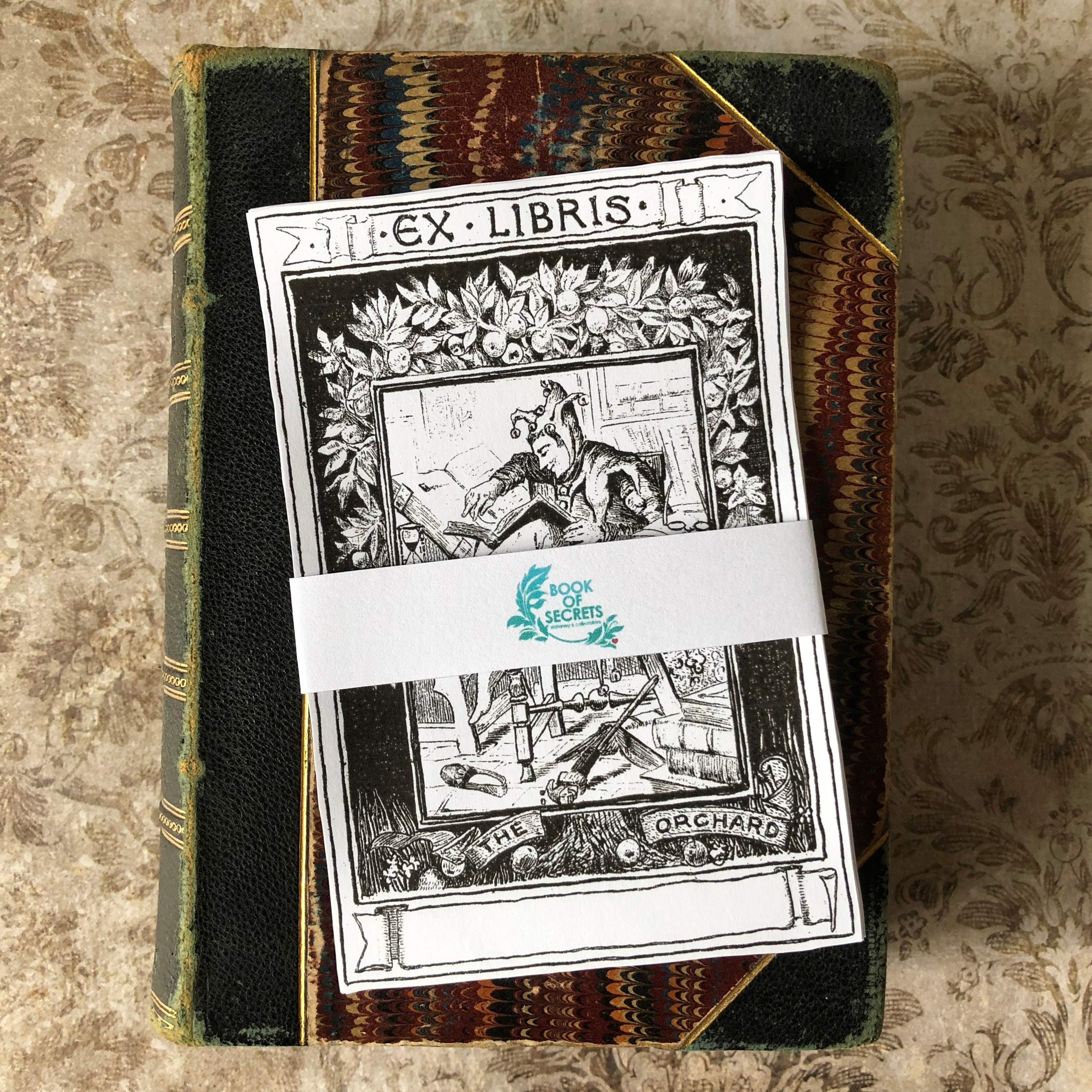 Large Bookplate Labels self Adhesive Ex-libris Books - Etsy UK