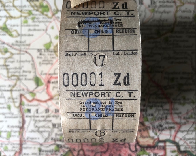 Vintage British Bus Tickets Set of 30 Vintage Tickets, Vintage Paper ...
