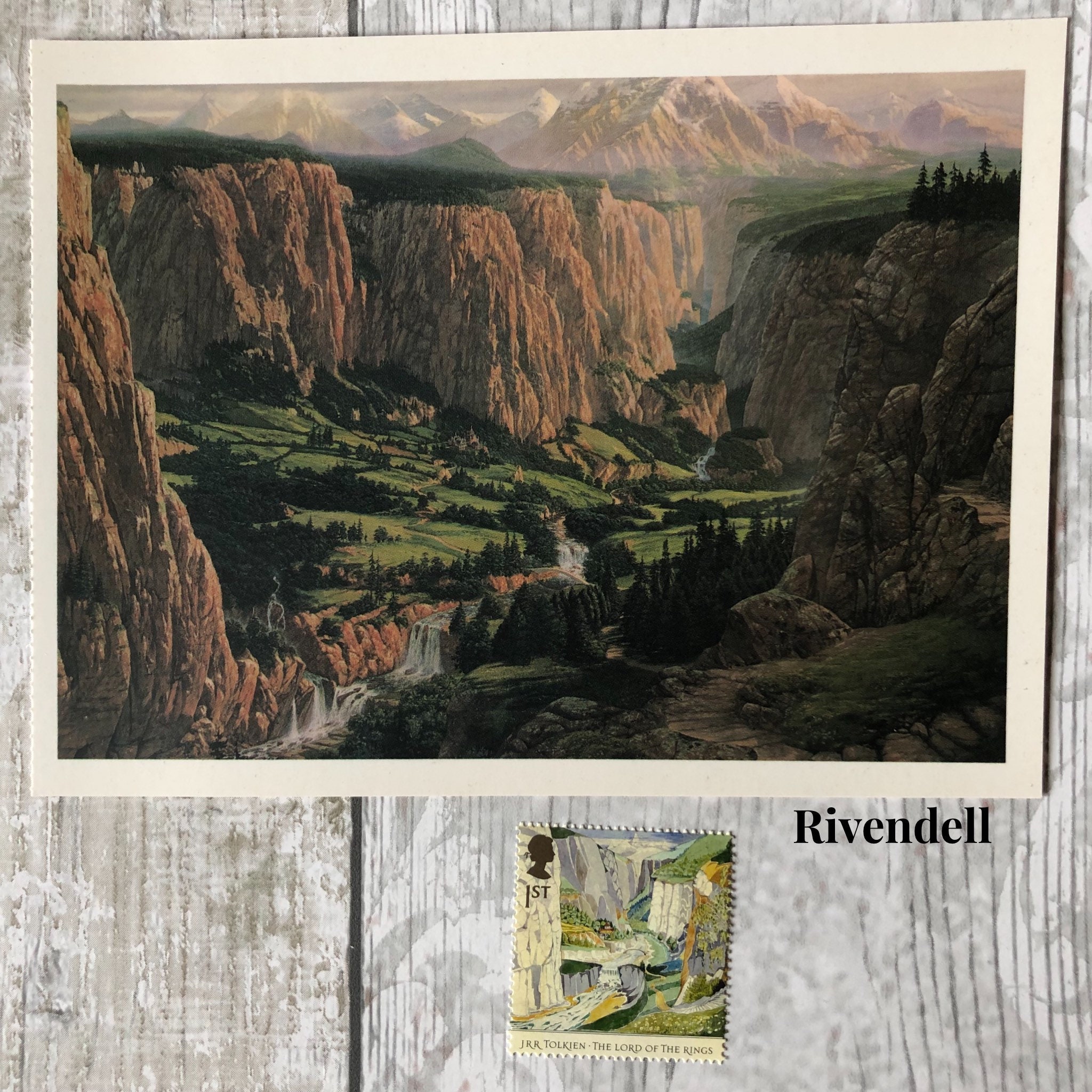 Lord of the Rings Postcard and UK Postage Stamp LOTR for - Etsy