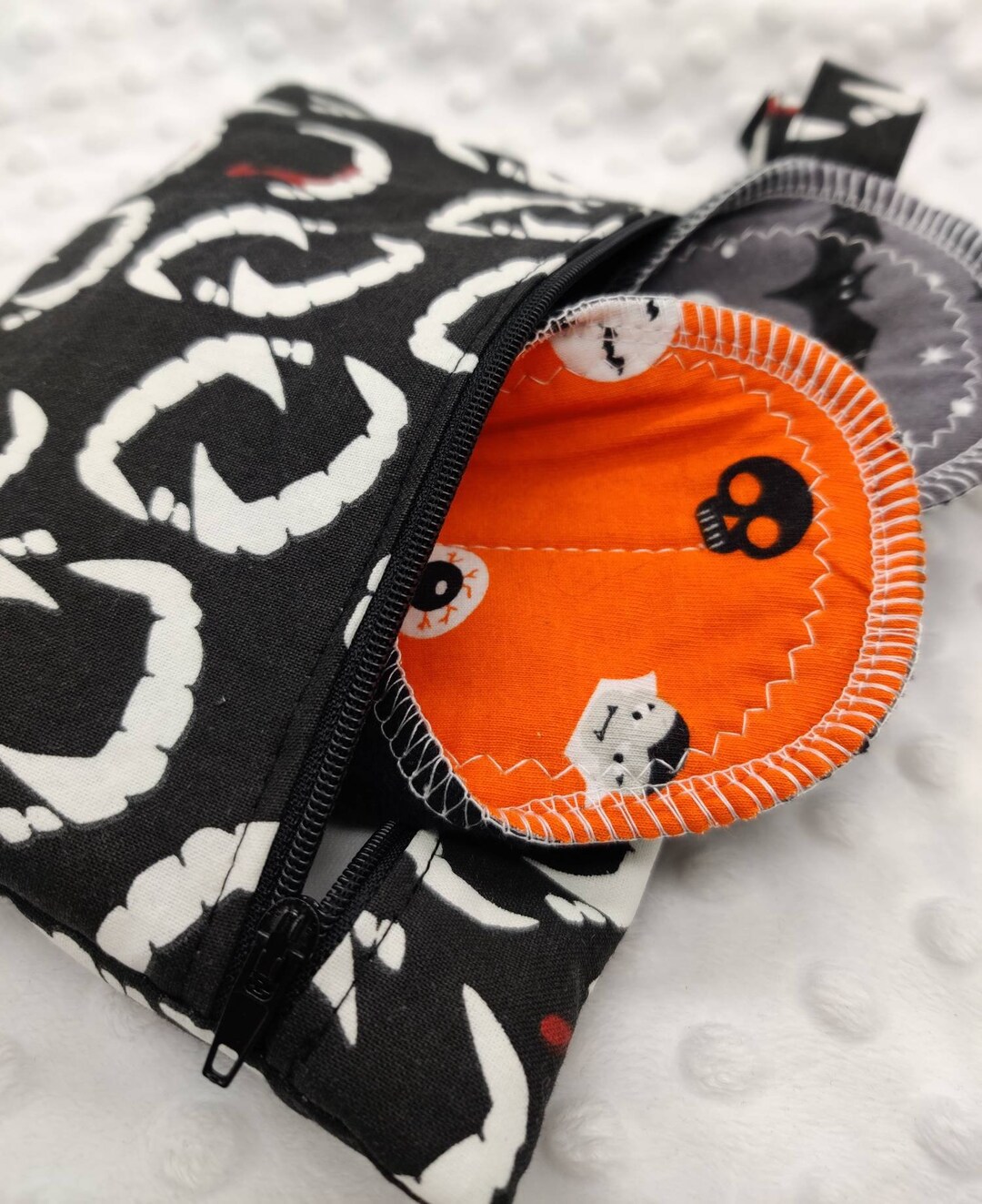 Made to Order 'that Bites' Glow in the Dark Vampire Wetbag, Make up Bag ...