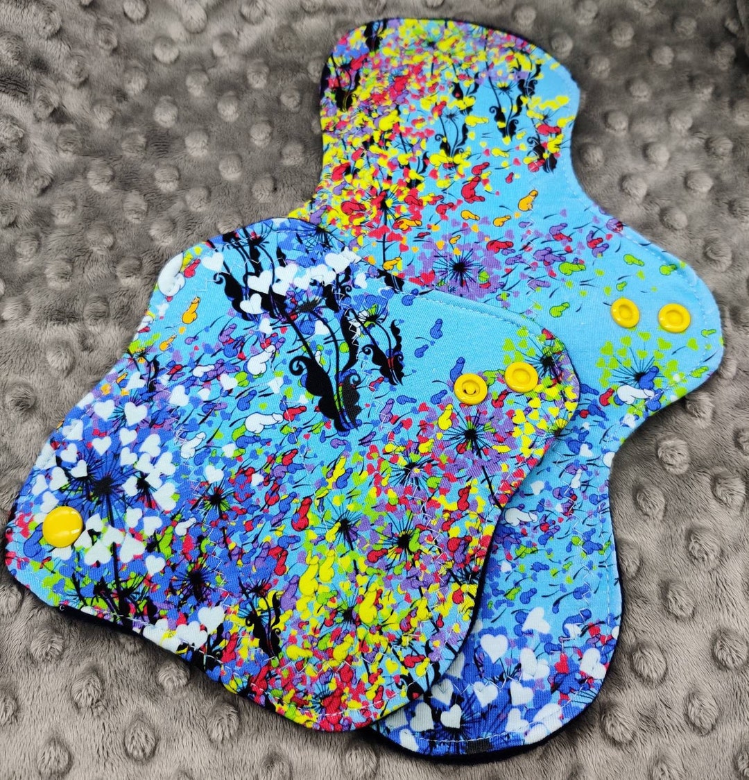 Tiny floral peens, monet dicks nsfw cloth menstrual pad, panty liner ...