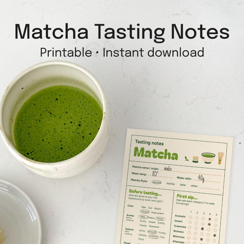 Matcha Flavours Set - Etsy