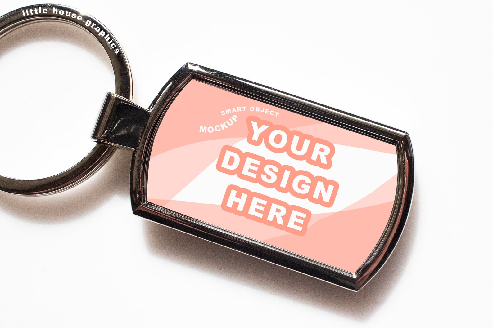 Photo Key Chain Mock up Product Photo for Keychain Sublimation Blank ...