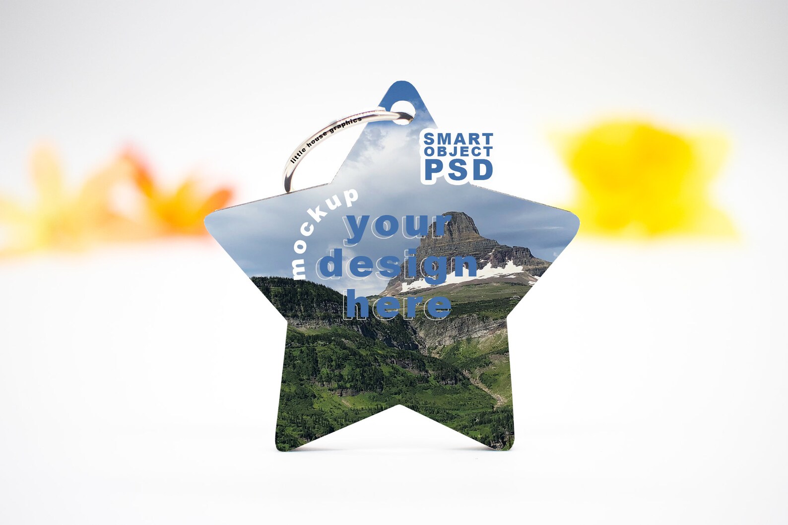 Star Keychain Mock up Product Photo for MDF Star-shaped Key - Etsy