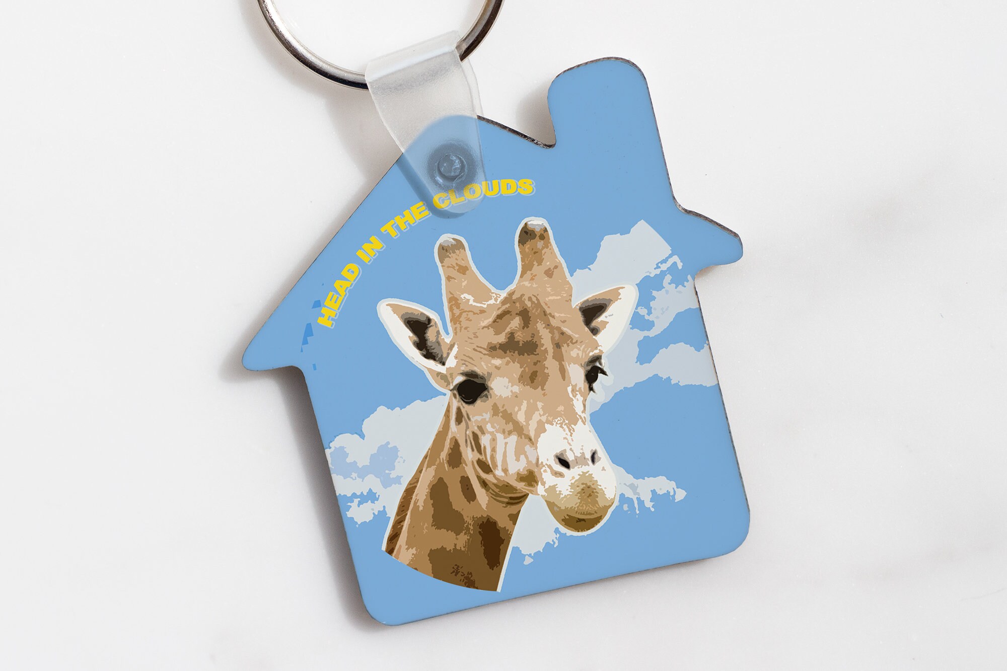 House Keychain Mockup Product Photo for MDF House Key Chain - Etsy