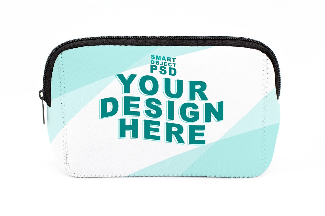 Neoprene Zipper Pouch Mockup Product Photo for Neoprene Bag Sublimation ...