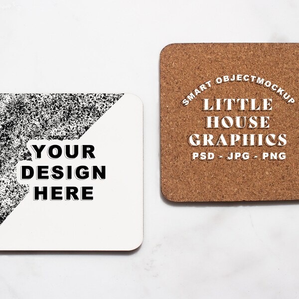 Square Coaster Template - Etsy