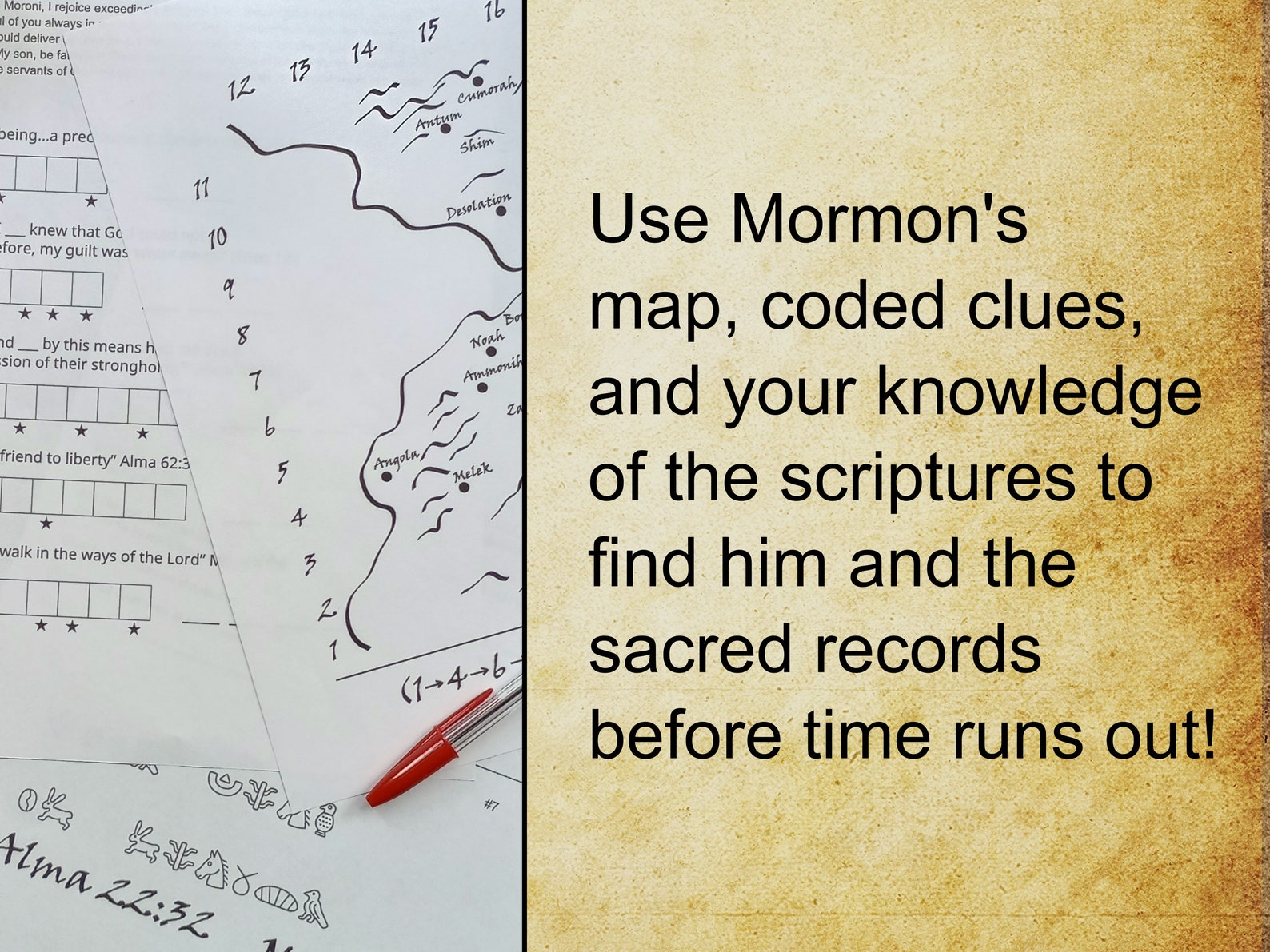 Book of Mormon Escape Room, Printable Latter-day Saint Escape Room ...