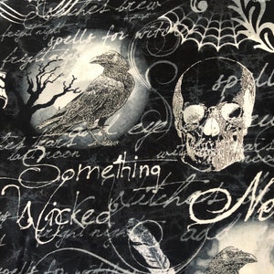 Face Mask Skull something wicked theme w/filter pocket and | Etsy