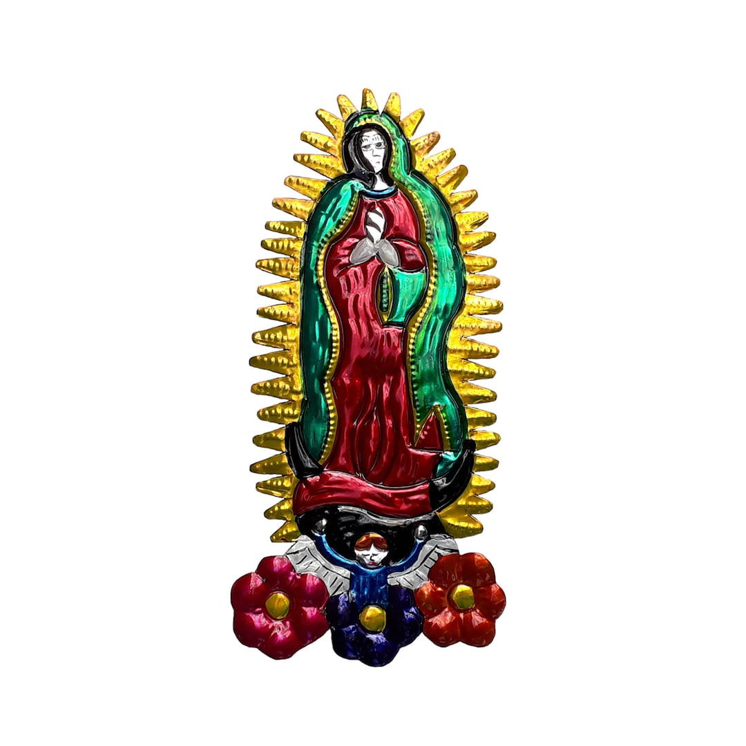 Virgen De Guadalupe Artesan a Mexicana De Hojalata Para Colgar 18 X virgen-de-guadalupe-artesan-a-mexicana-de-hojalata-para-colgar-18-x