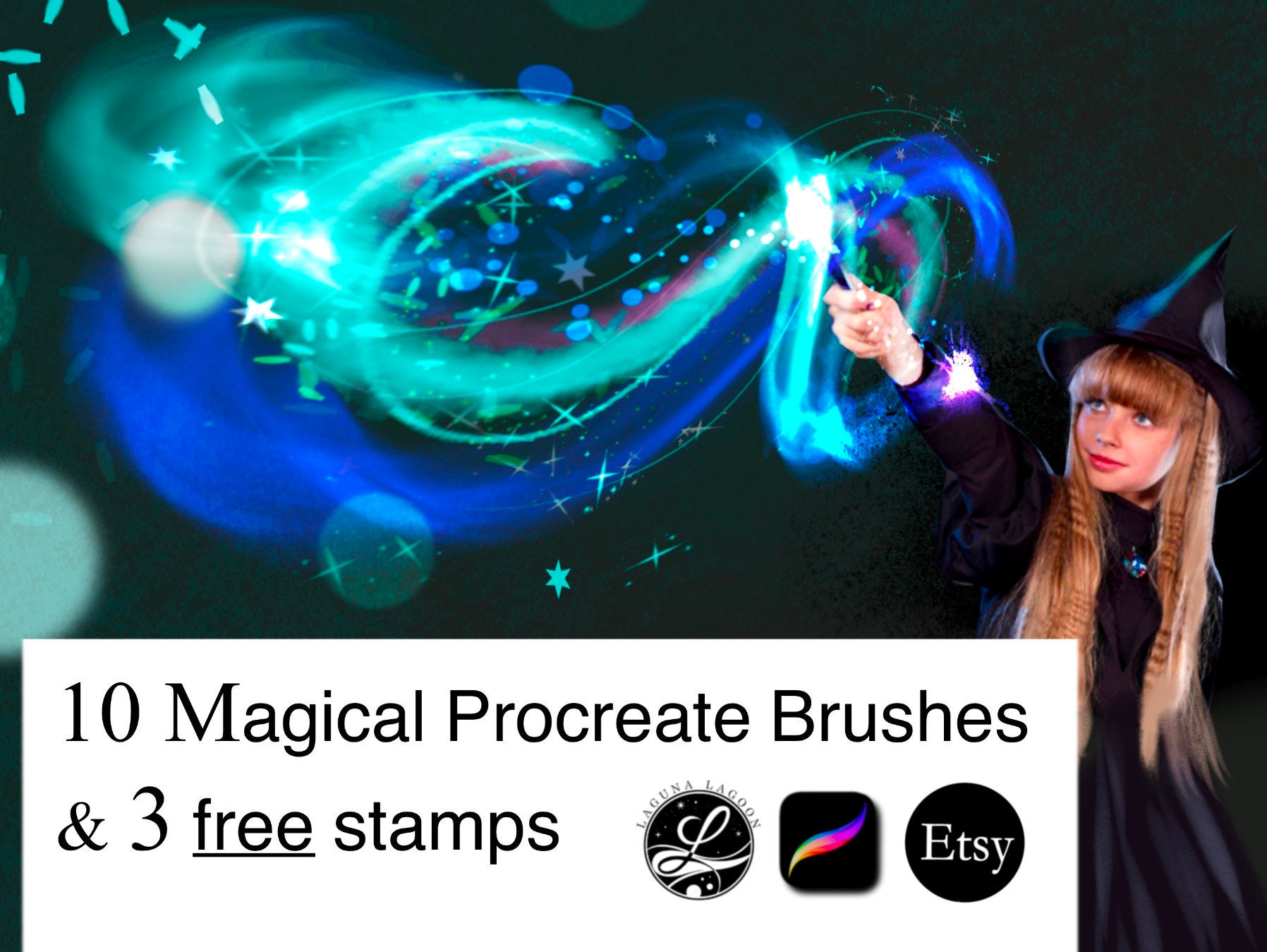 Procreate Magic Brushes: Wizard Wand - Etsy
