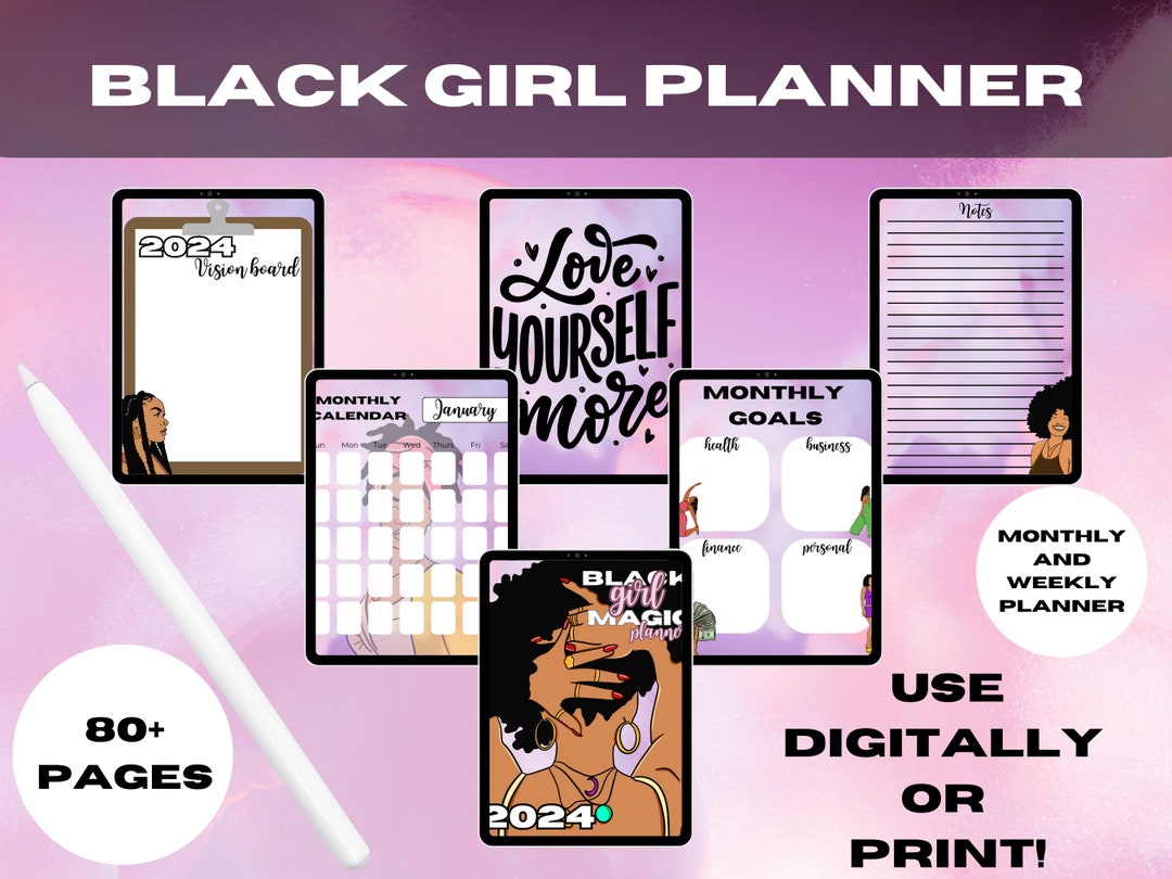 Black Girl Planner Black Girl Magic Planner Journal for - Etsy