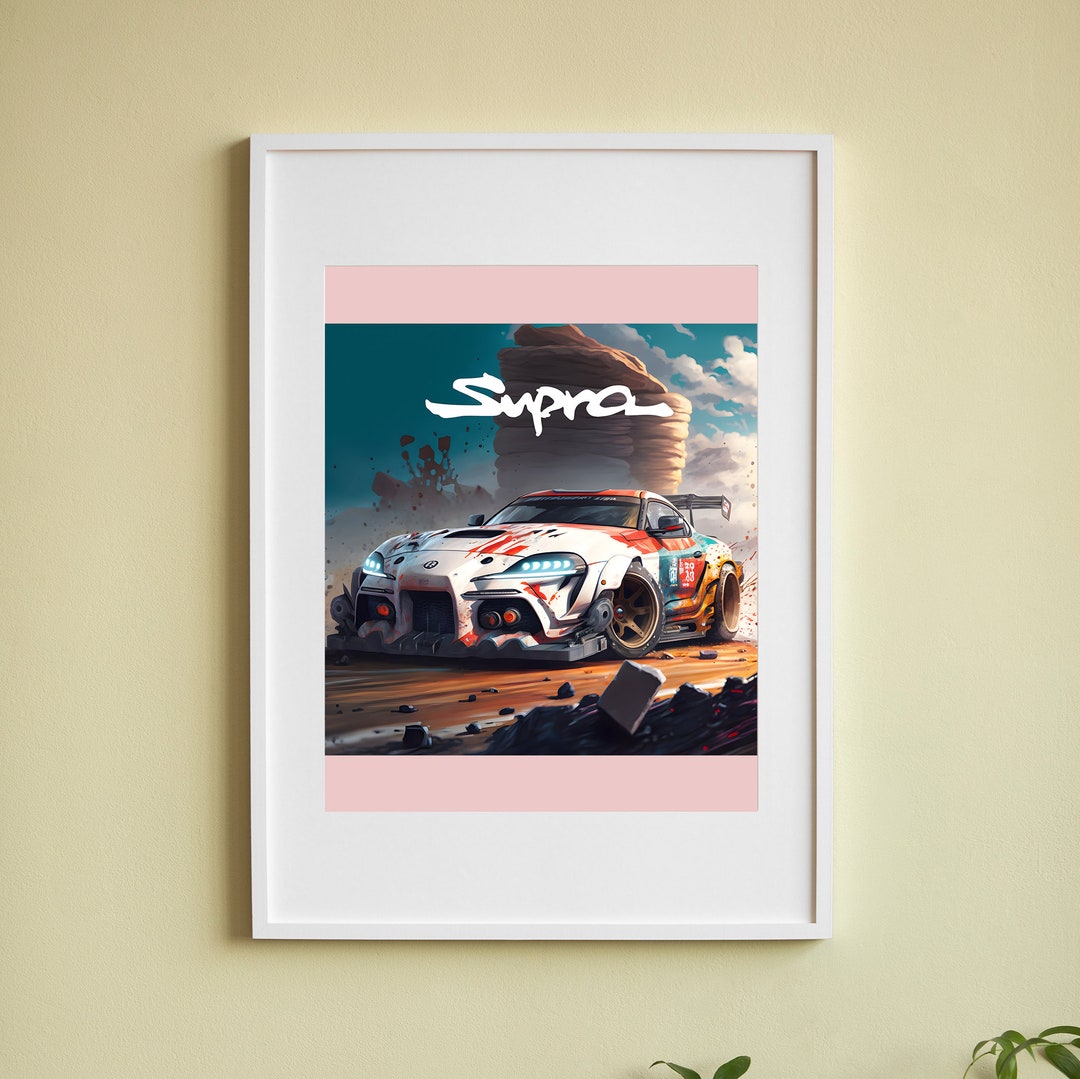 Jdm-inspired MK5 Toyota Supra Prints - Perfect for Kids' Rooms, Home ...