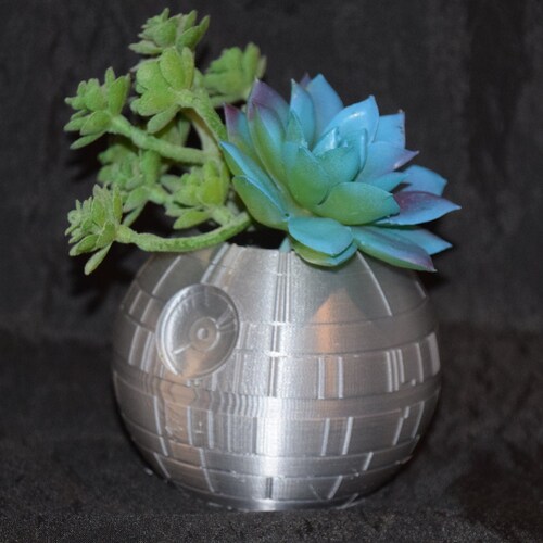3D Printed Death Star Planter - Etsy