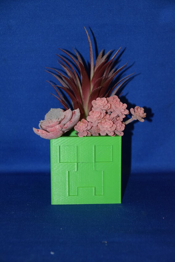 Minecraft Creeper Planter | Etsy