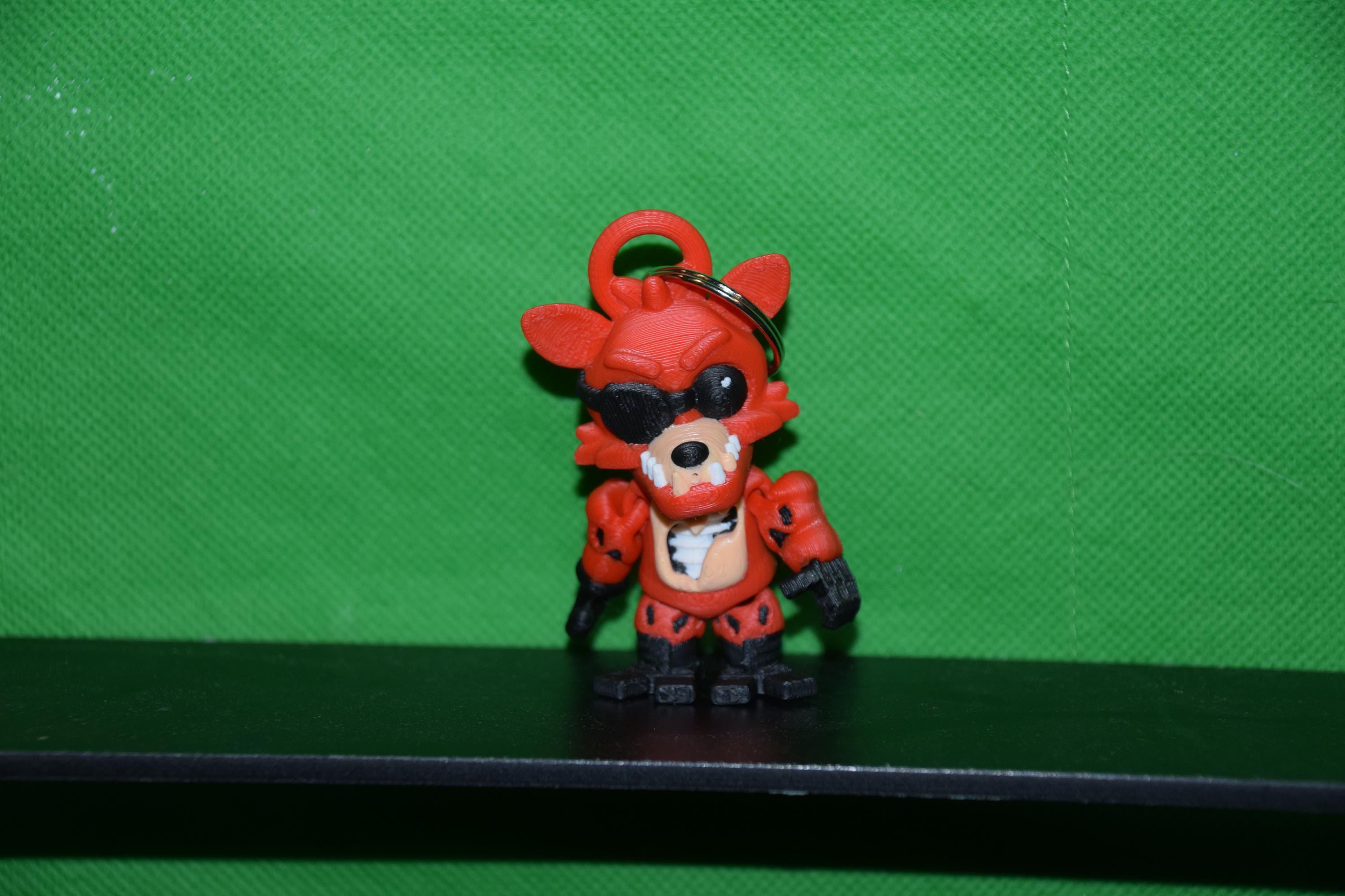 KEYCHAIN FNAF Freddy Fazbear / Foxy / Chica / Bonnie Inspired Flexi ...
