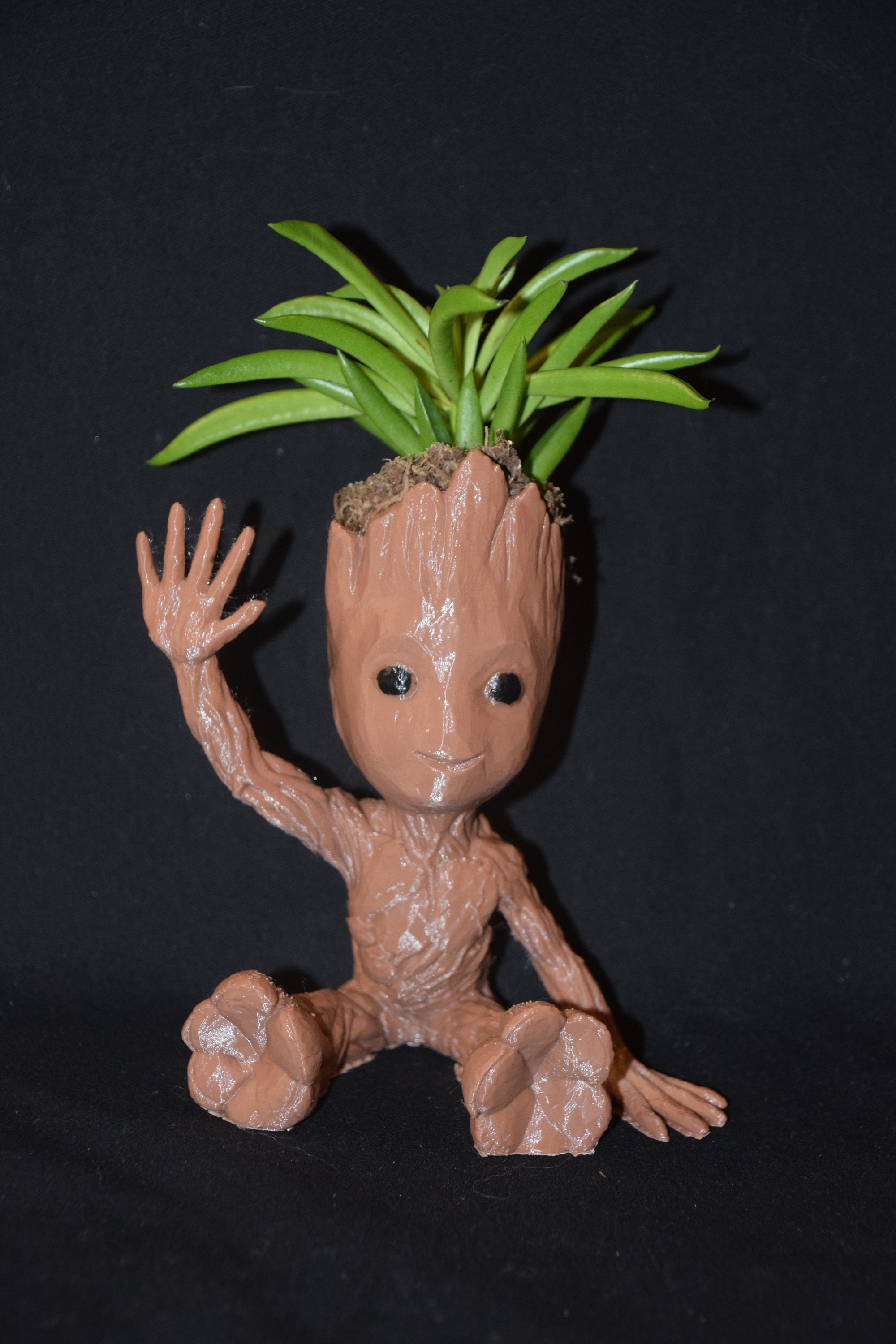 Baby Groot Flower Succulent Pot Head LARGE Planter Figure 3D | Etsy