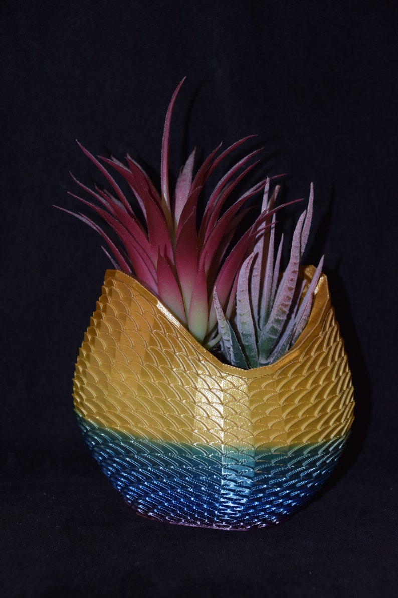 VASE Mermaid Fish Tail Scales Beautiful Flower Pot Planter - Etsy