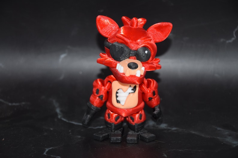 FNAF Freddy Fazbear / Foxy / Chica / Bonnie / Springtrap Inspired Flexi ...