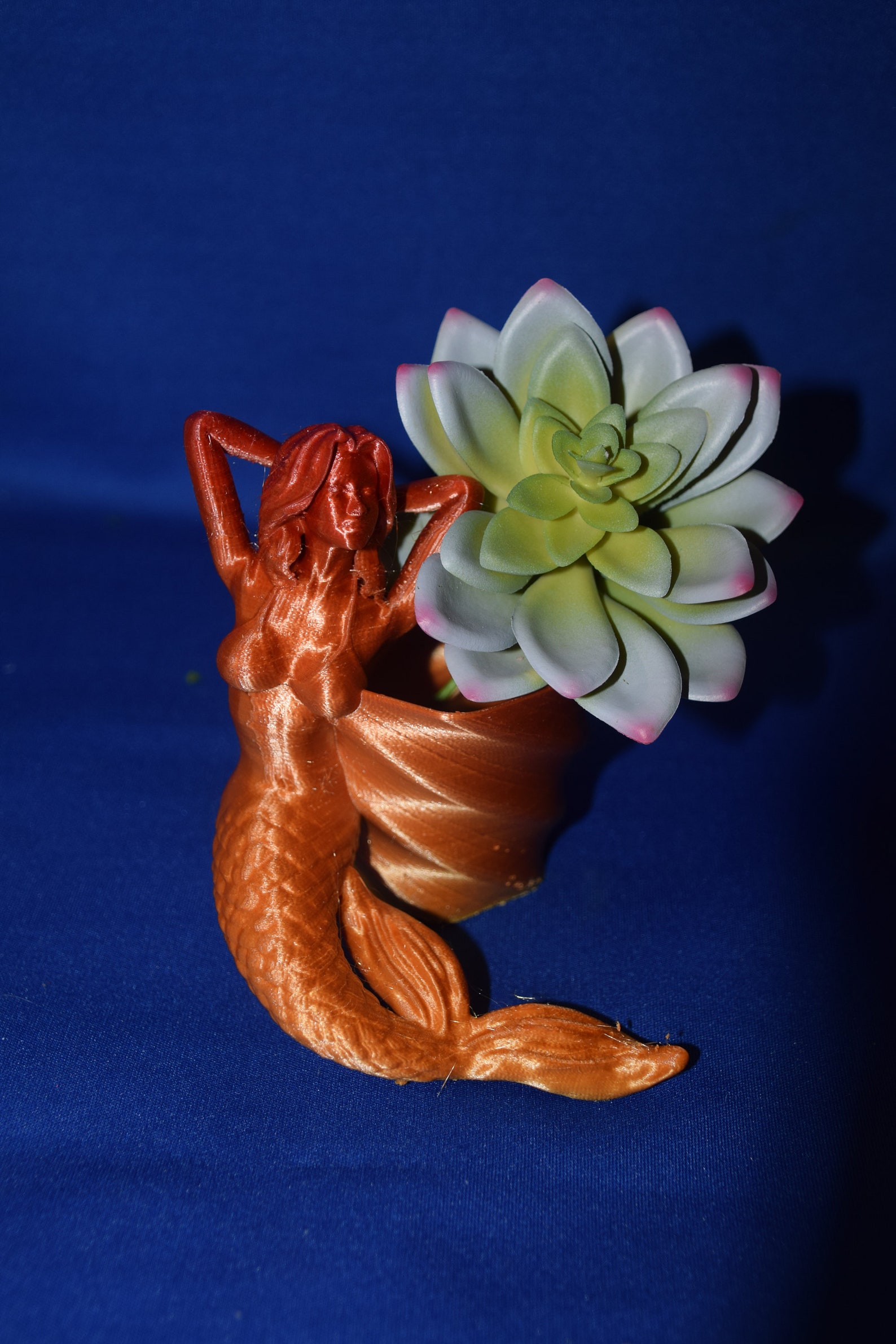 MERMAID Flower Succulent Pot Planter Air Plant Figure 3D Printed USA - Etsy
