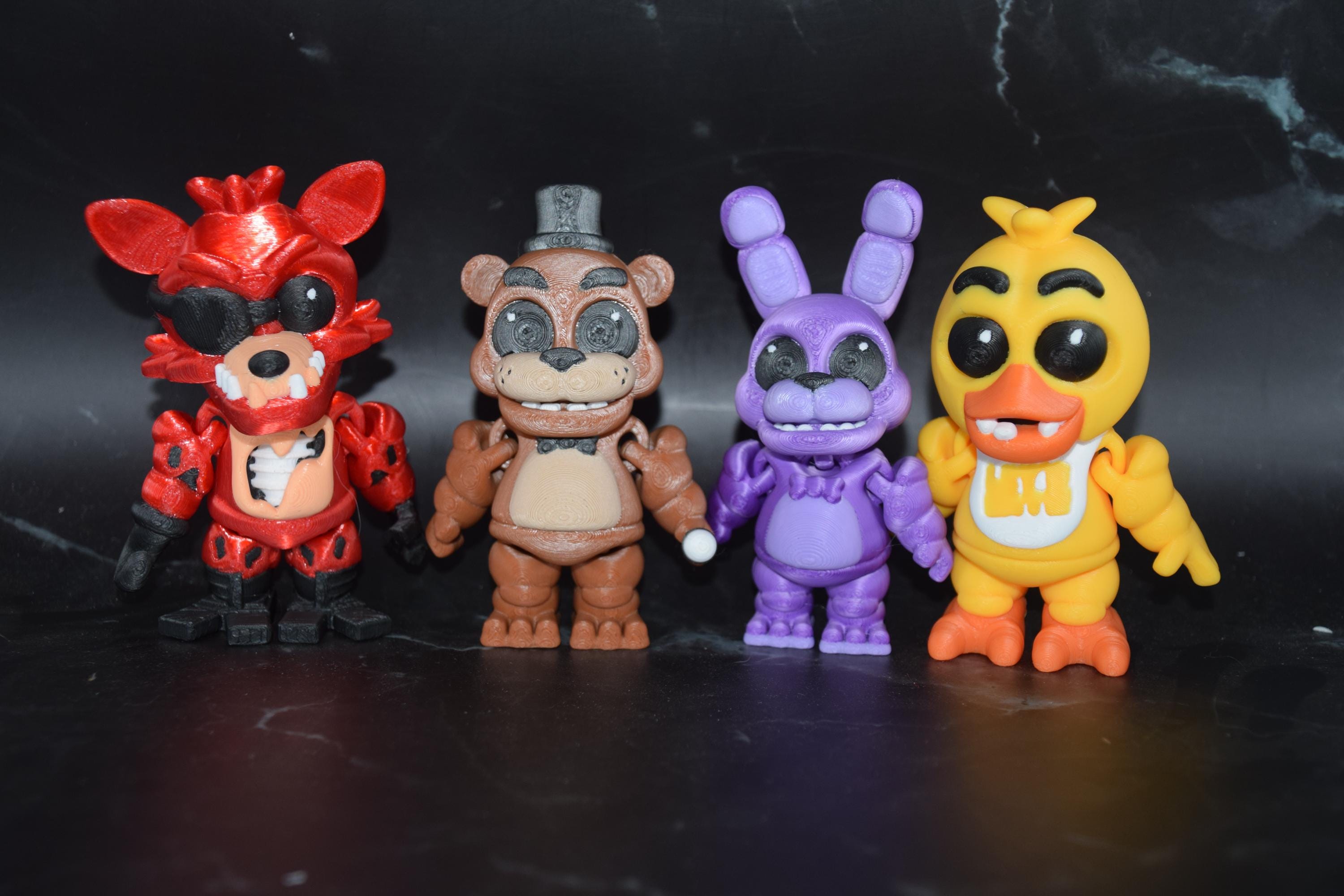 FNAF Freddy Fazbear / Foxy / Chica / Bonnie / Springtrap Inspired Flexi ...
