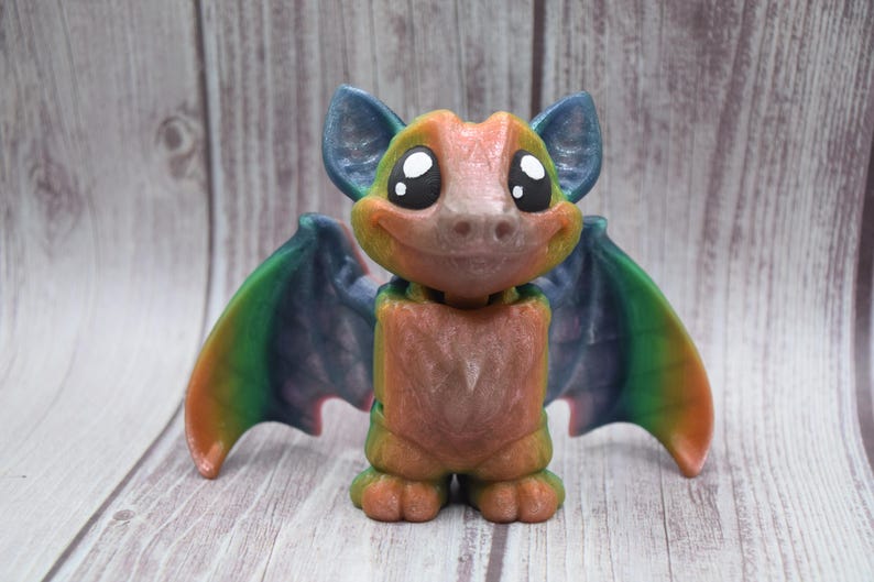 Articulated Fruit Bat Fidget Toy, 3D Printed PLA - Etsy