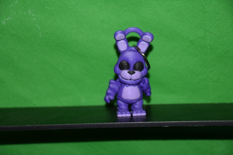 KEYCHAIN FNAF Freddy Fazbear / Foxy / Chica / Bonnie Inspired Flexi ...