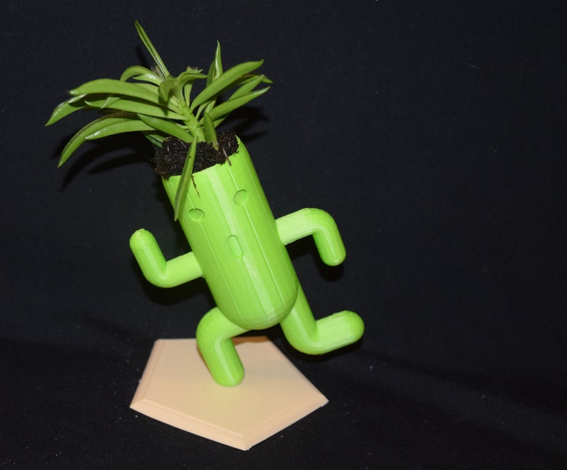 CACTUAR Cactus Final Fantasy Flower Succulent Pot Planter Air Plant ...