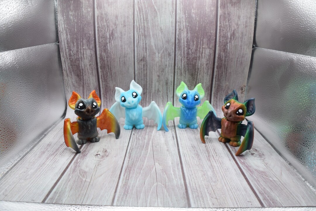 Vampire Bat Fidget Toy, Articulating Flexi Bat 3D Printed - Etsy