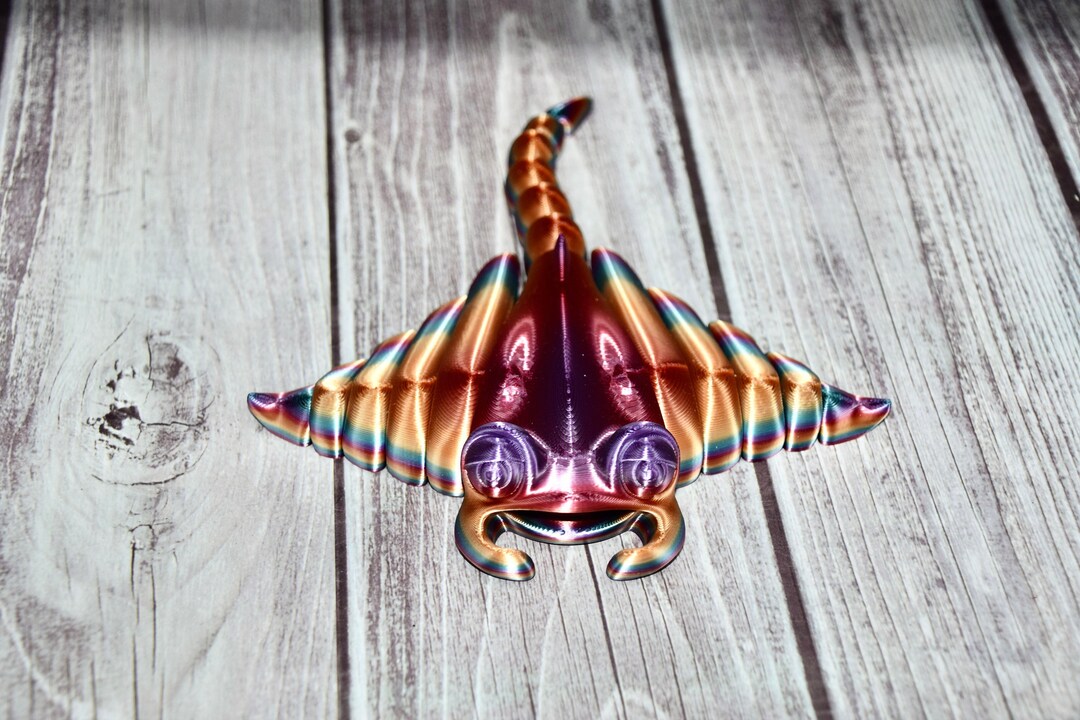 MANTA RAY Rainbow Flexi Flexible Articulating 3D Printed Articulated ...